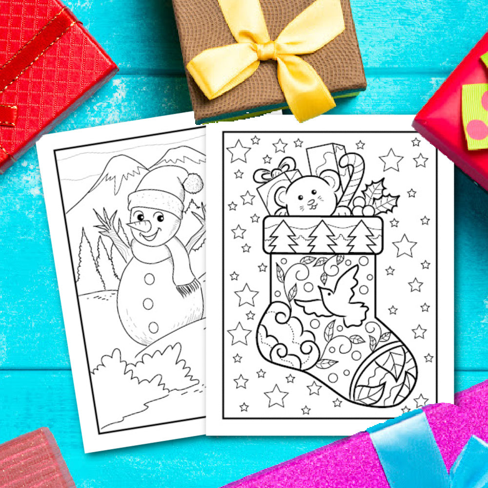 Christmas Fun Coloring Pages – madewithhappy