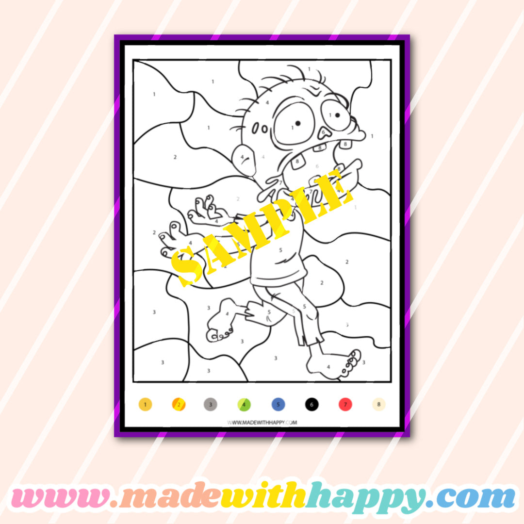 Halloween Color By Numbers – madewithhappy