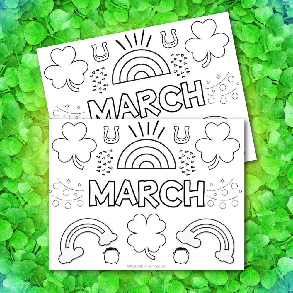 coloring pages of march