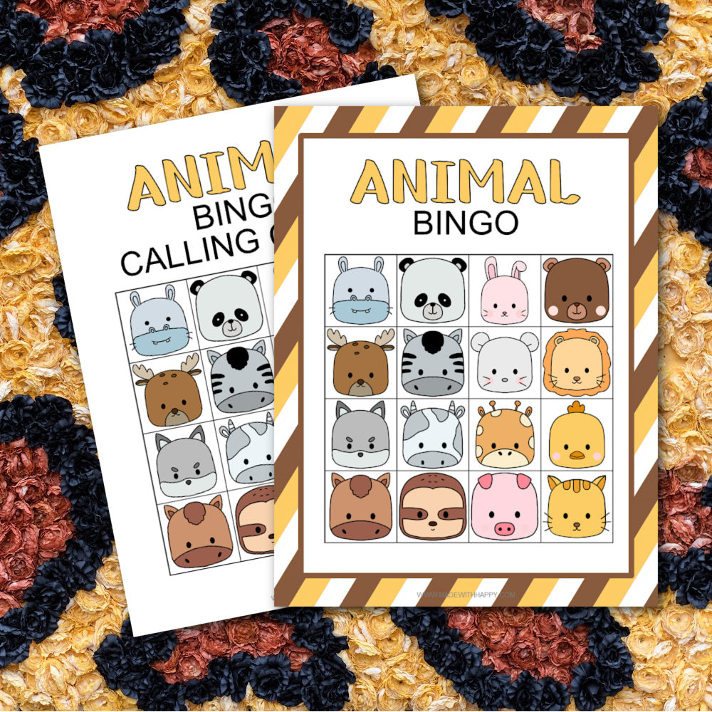 Animal Bingo Game – madewithhappy