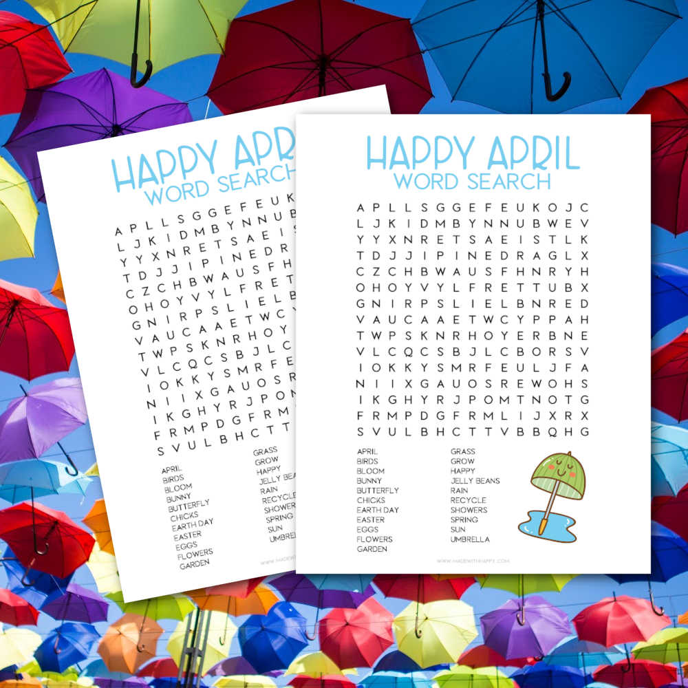 April Word Search – madewithhappy