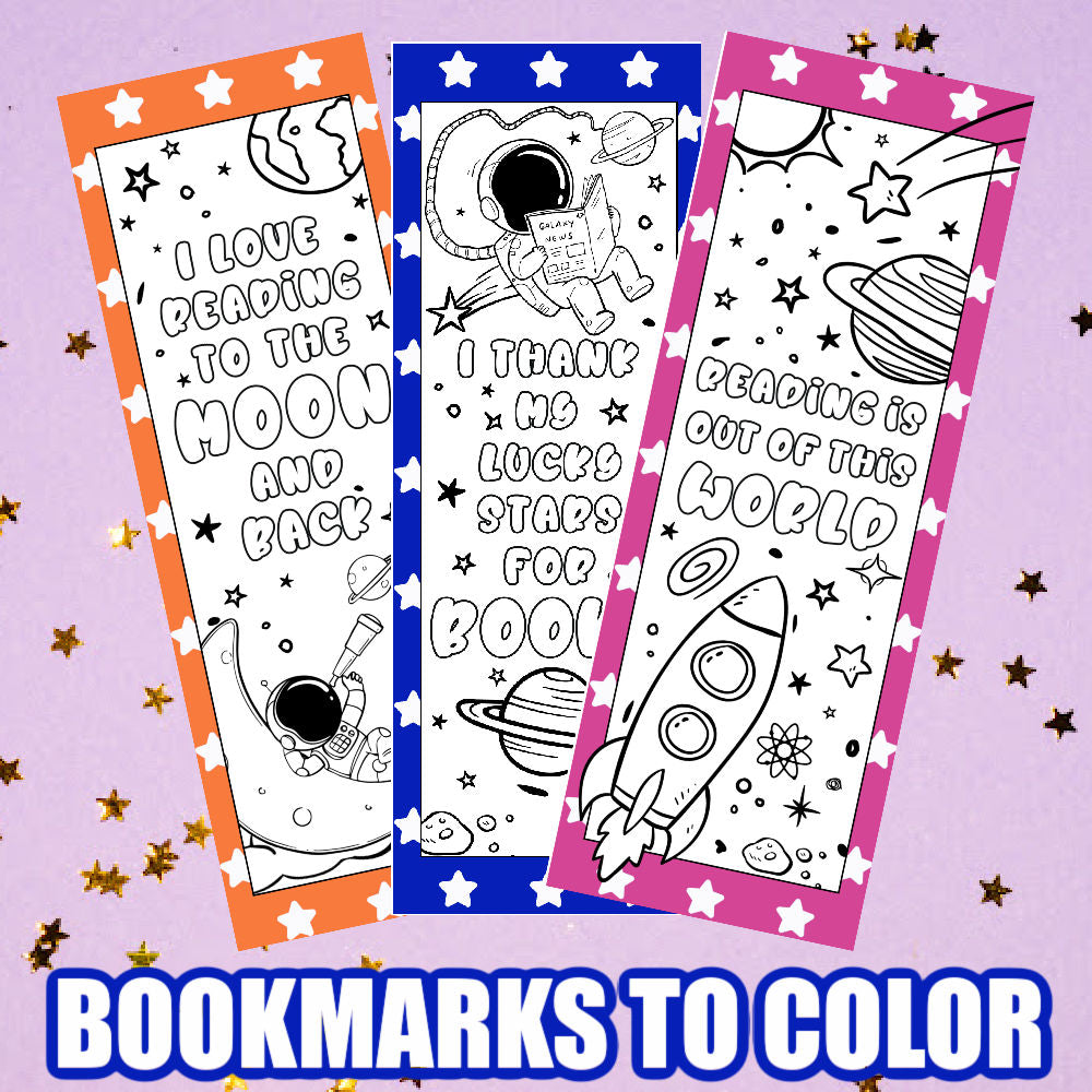 Space Bookmarks To Color – madewithhappy