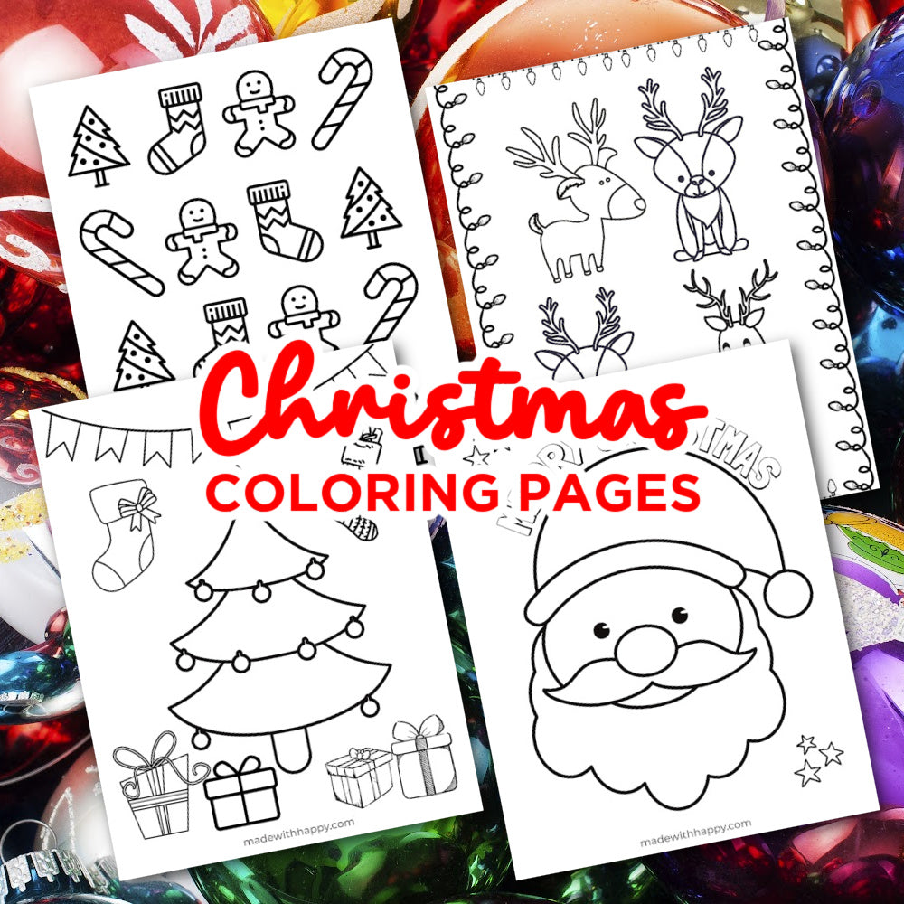 Christmas Coloring Sheets – madewithhappy