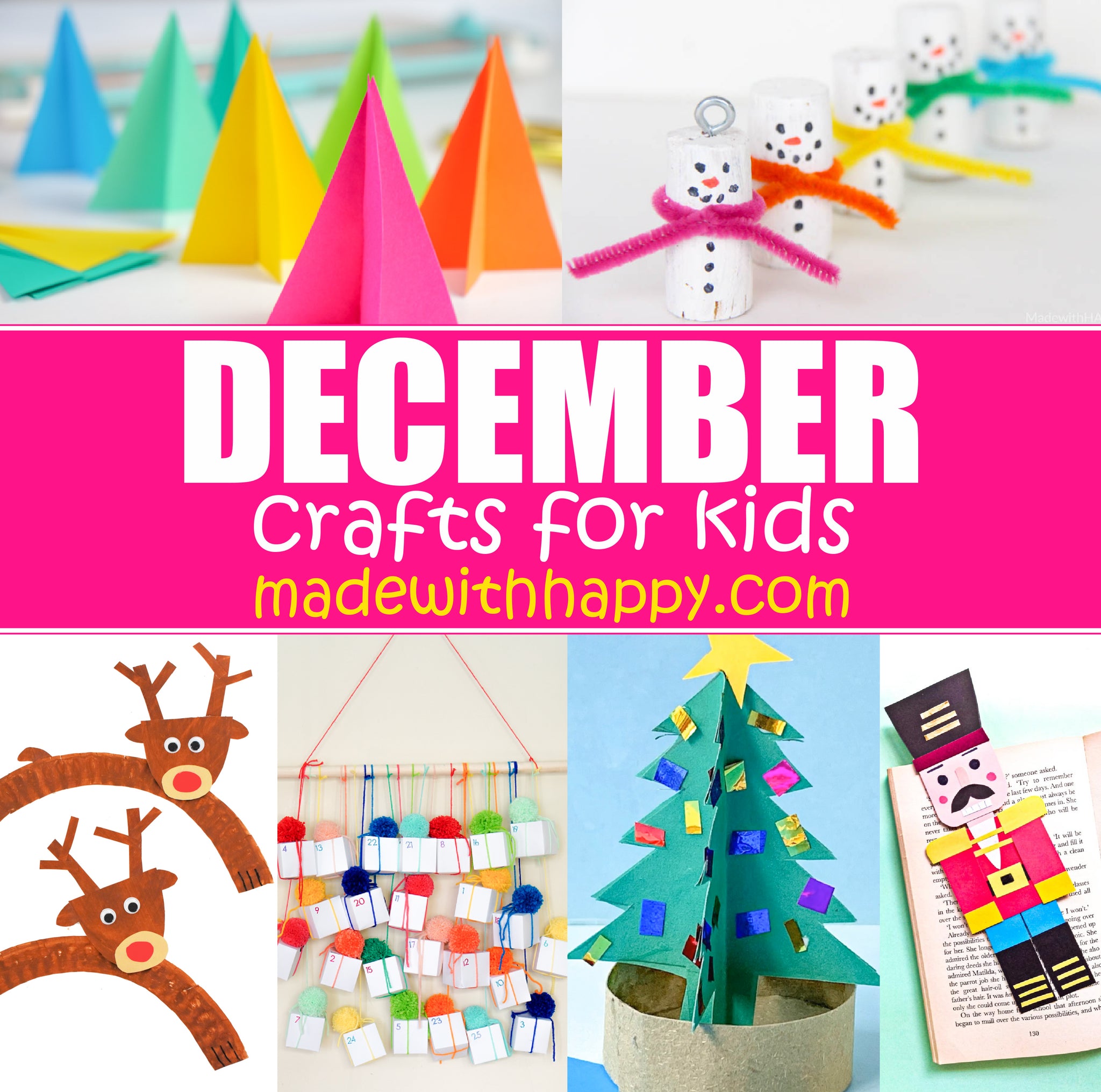 December Crafts For Kids - 25+ Crafts and Coloring Pages – madewithhappy