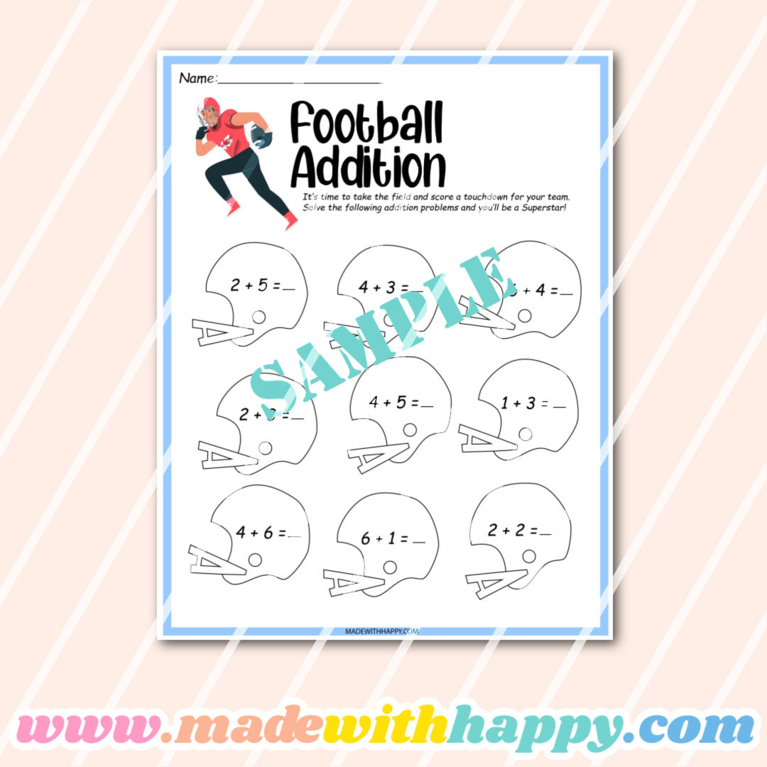 Football Printable Activities – madewithhappy