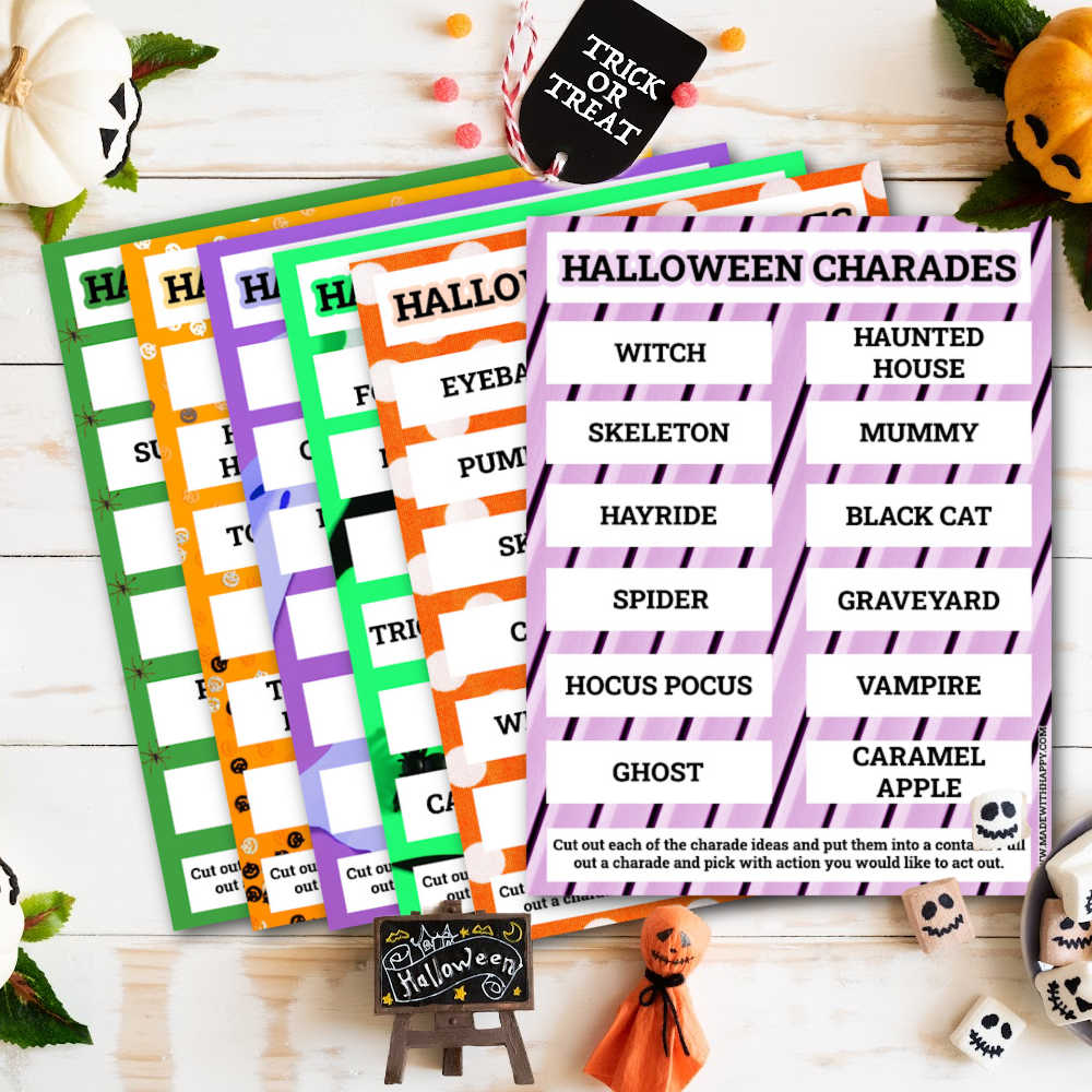 Halloween Charades Game – madewithhappy