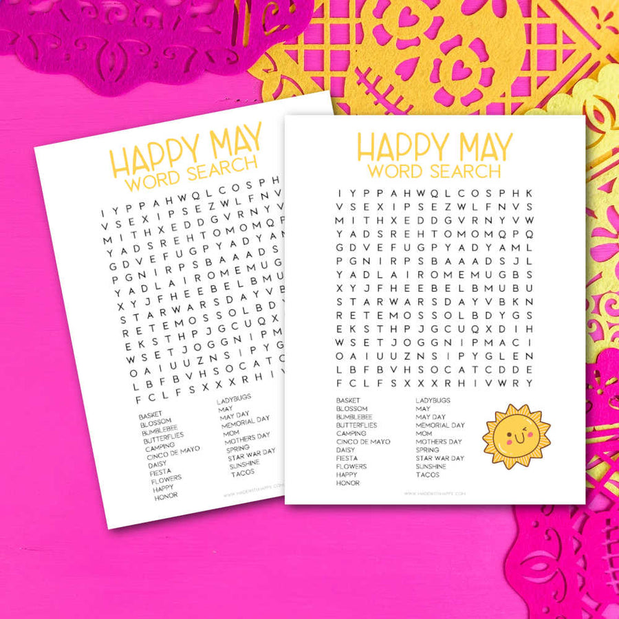 May Word Search – madewithhappy