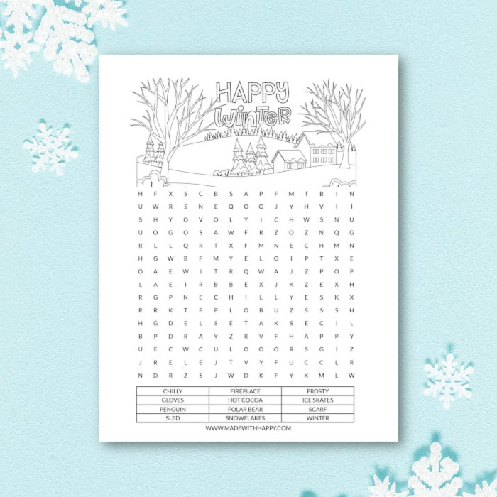 winter coloring pages january
