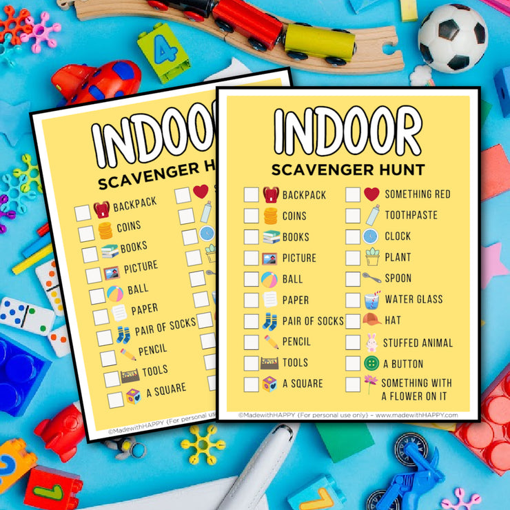 Indoor Scavenger Hunt – madewithhappy