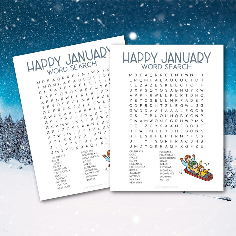 January Word Search – madewithhappy