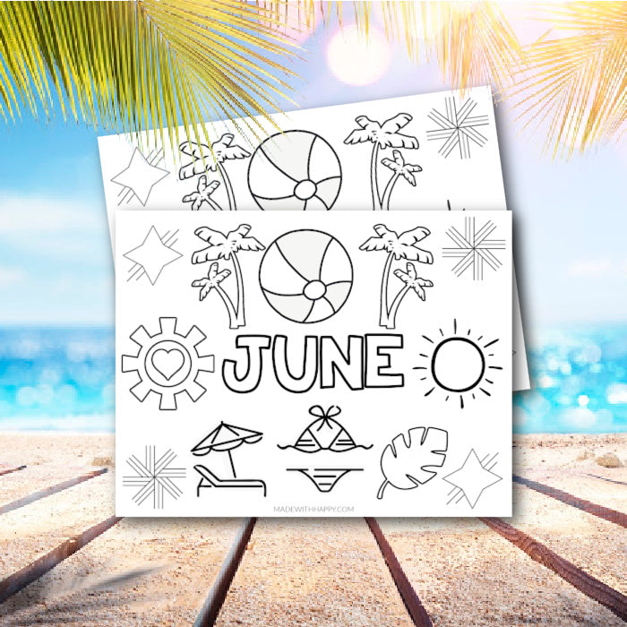 June Coloring Page – madewithhappy
